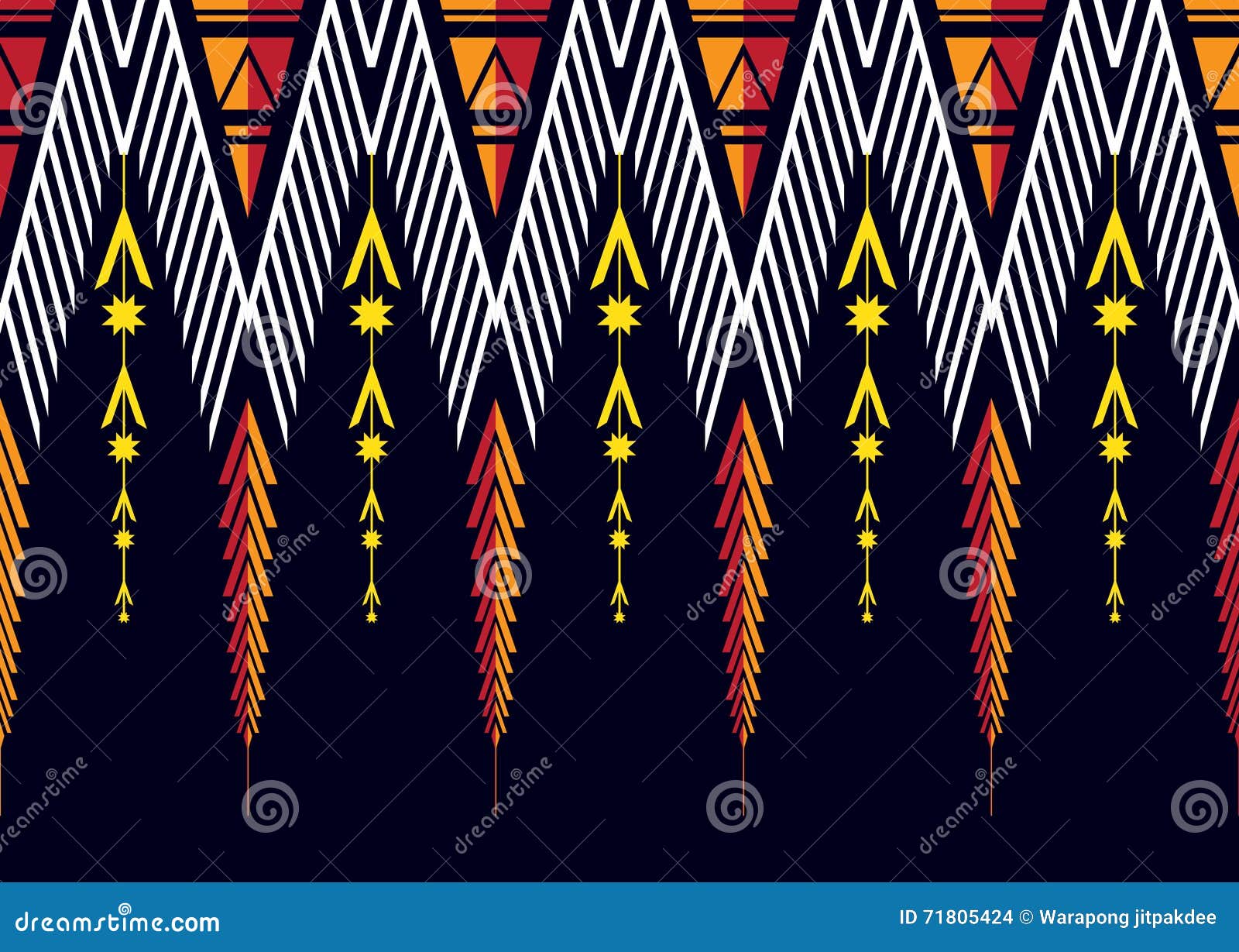Ethnic Pattern. Geometric Pattern Design for Background or Wallpaper ...