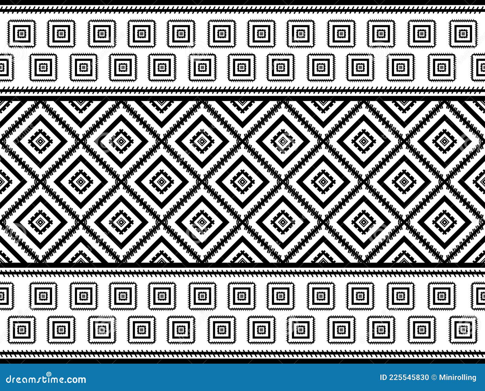 Ethnic Pattern in Gray Tone. Fabric Design in Pattern of Tribe. Design ...