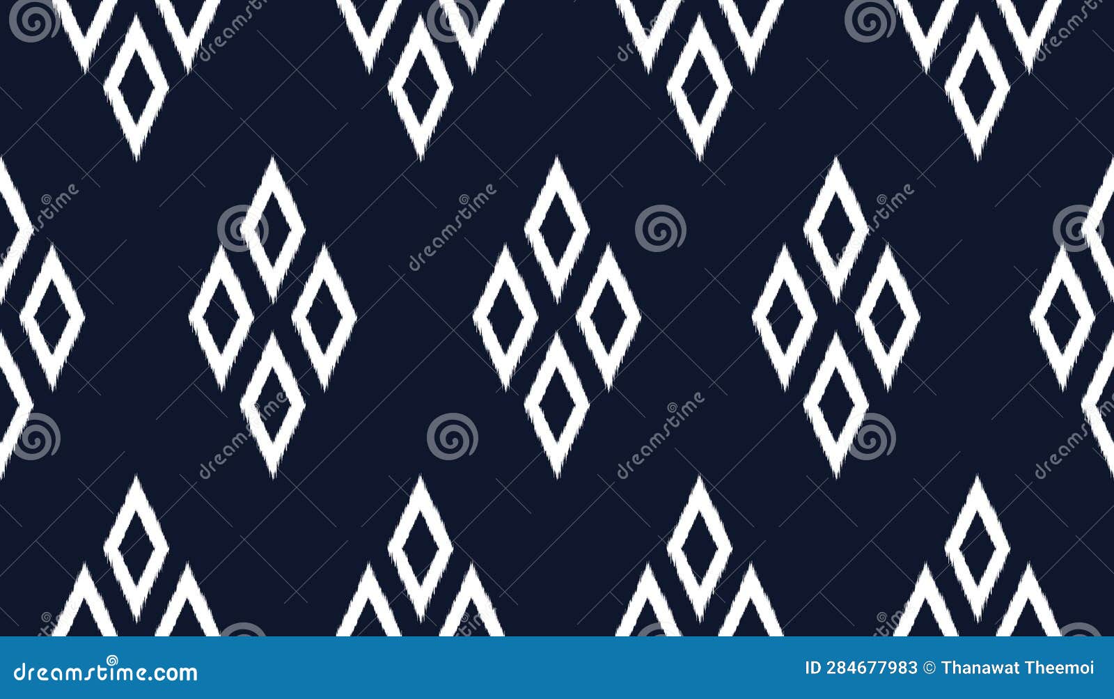 Ethnic Pattern Ikat Traditional Geometric Shapes Vector Stock Vector ...