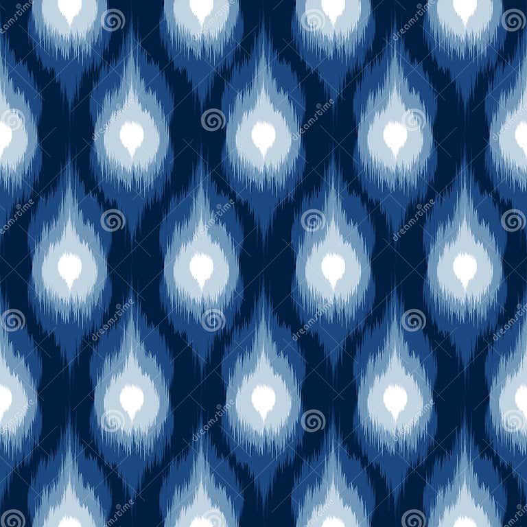 Ethnic Pattern Ikat Traditional Geometric Shapes Vector Stock Vector ...