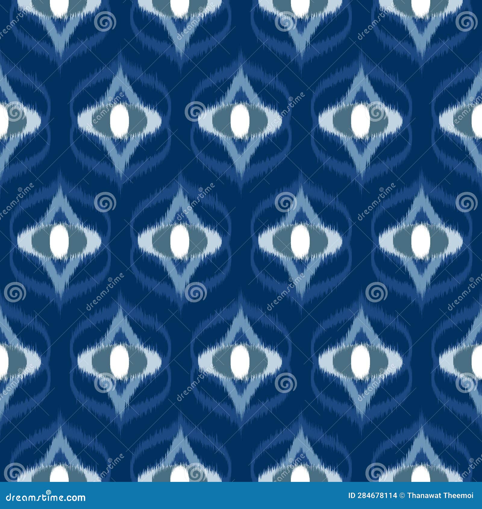 Ethnic Pattern Ikat Traditional Geometric Shapes Vector Stock Vector ...