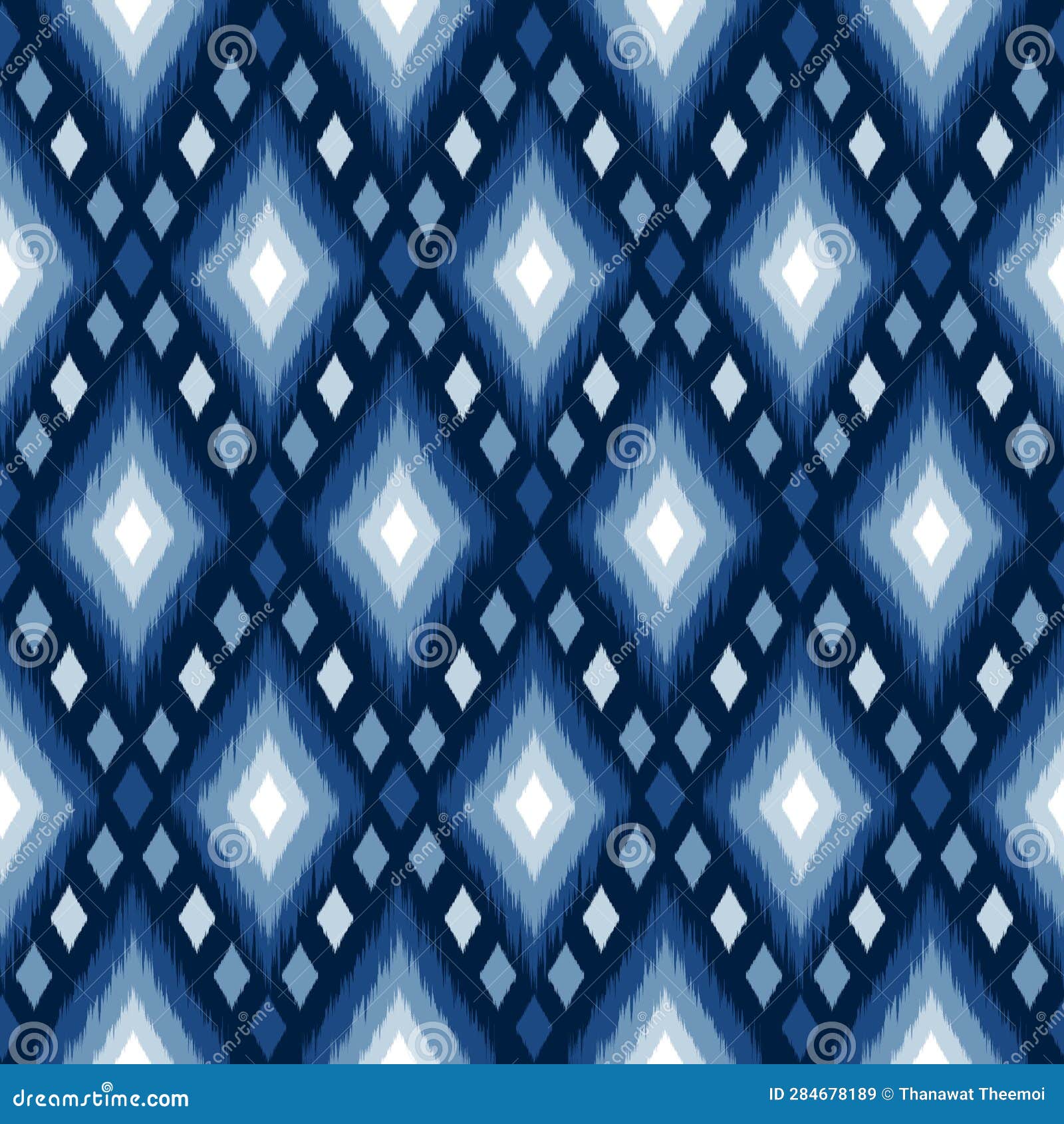Ethnic Pattern Ikat Traditional Geometric Shapes Vector Stock Vector ...