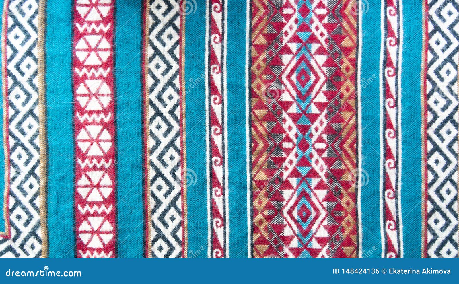 Ethnic Pattern Stripes with Patterns Colorful Background Stock Photo ...