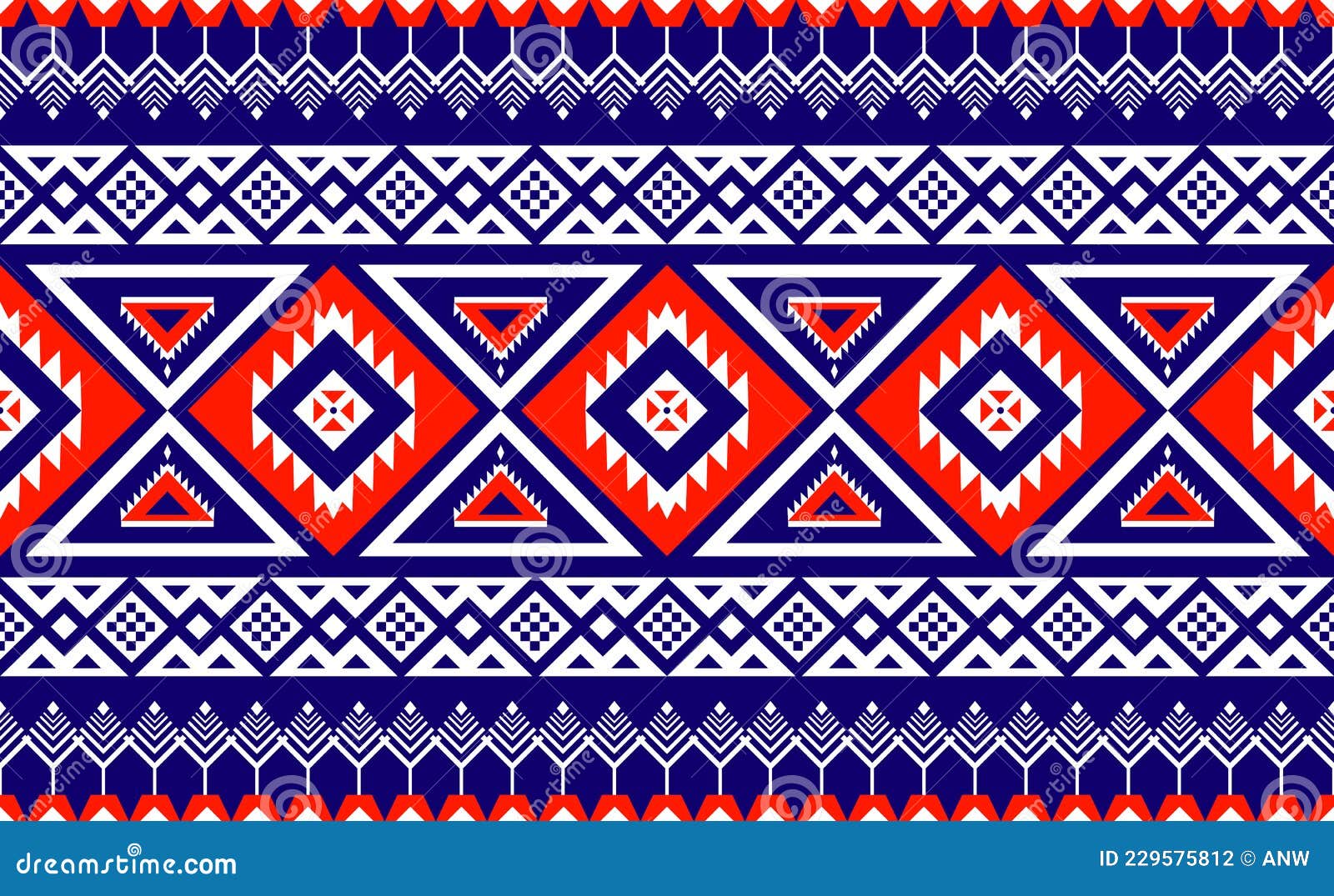 Ethnic pattern stock vector. Illustration of graphic - 229575812