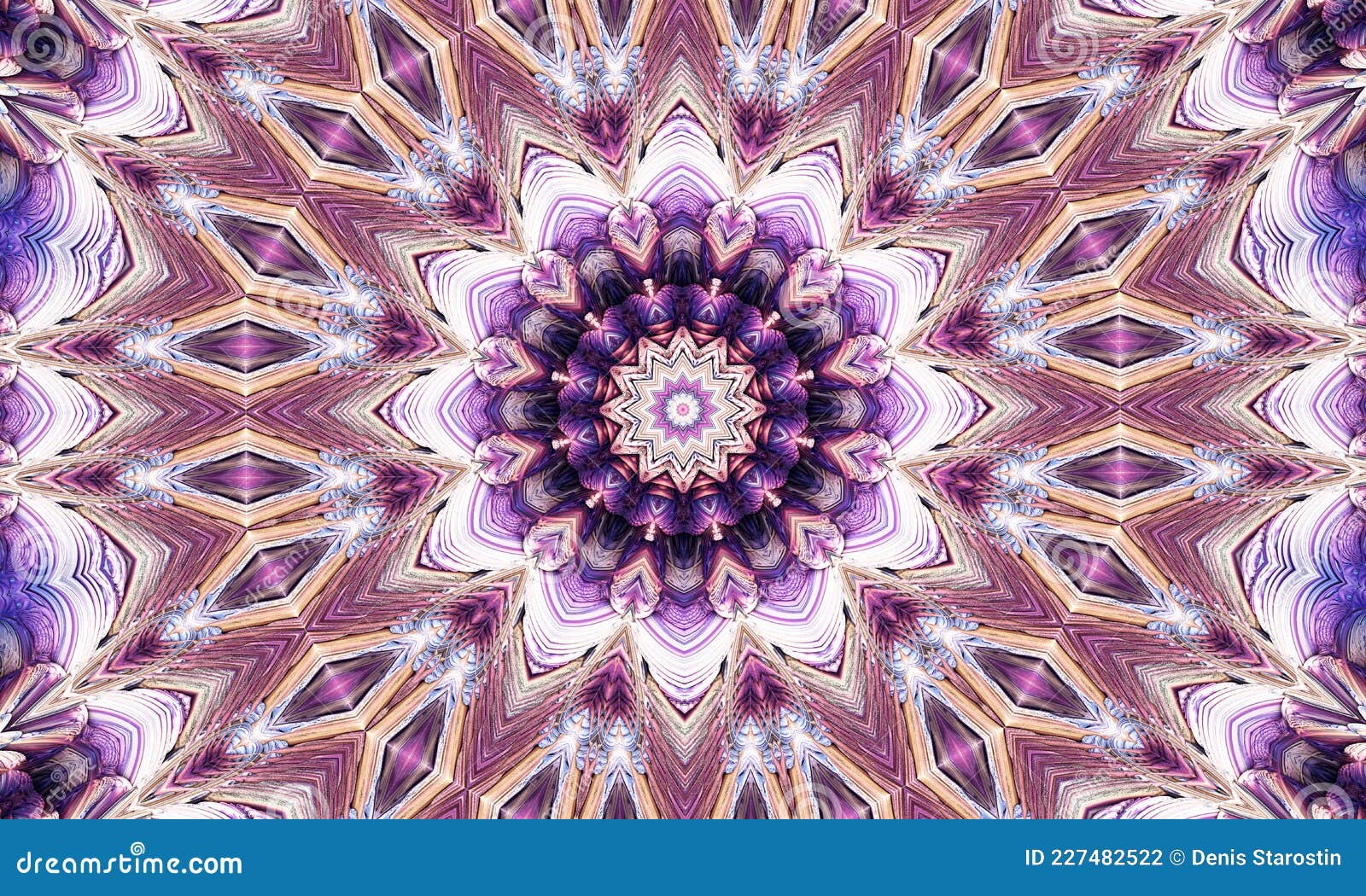 Ethnic Pink Seamless Pattern. Boho Abstract Textile Print Stock ...