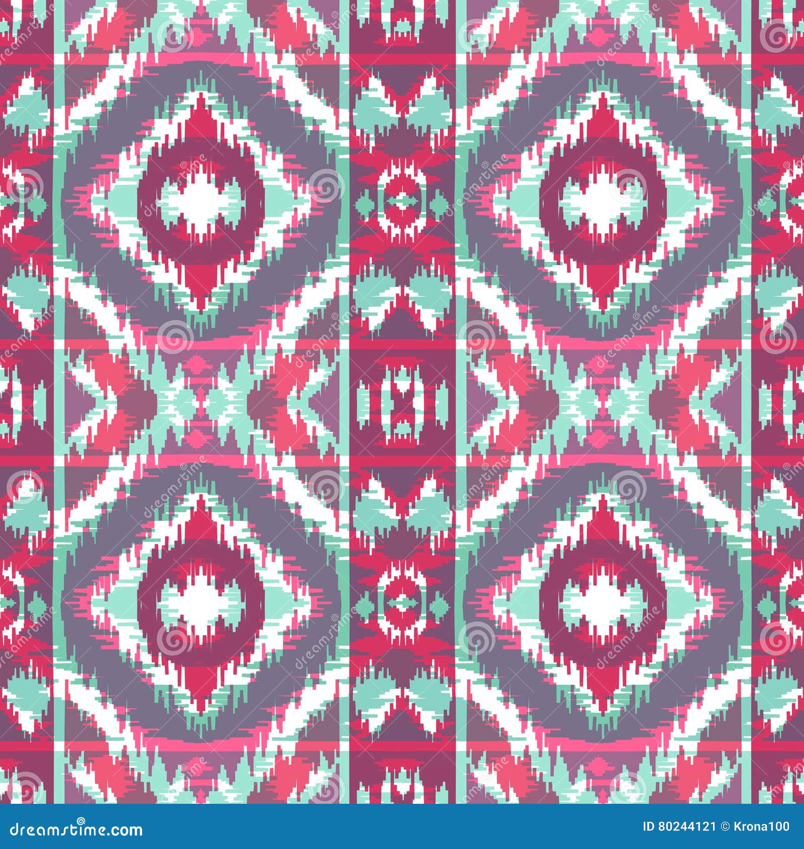 Ethnic Pink Seamless Pattern Stock Vector - Illustration of backdrop ...