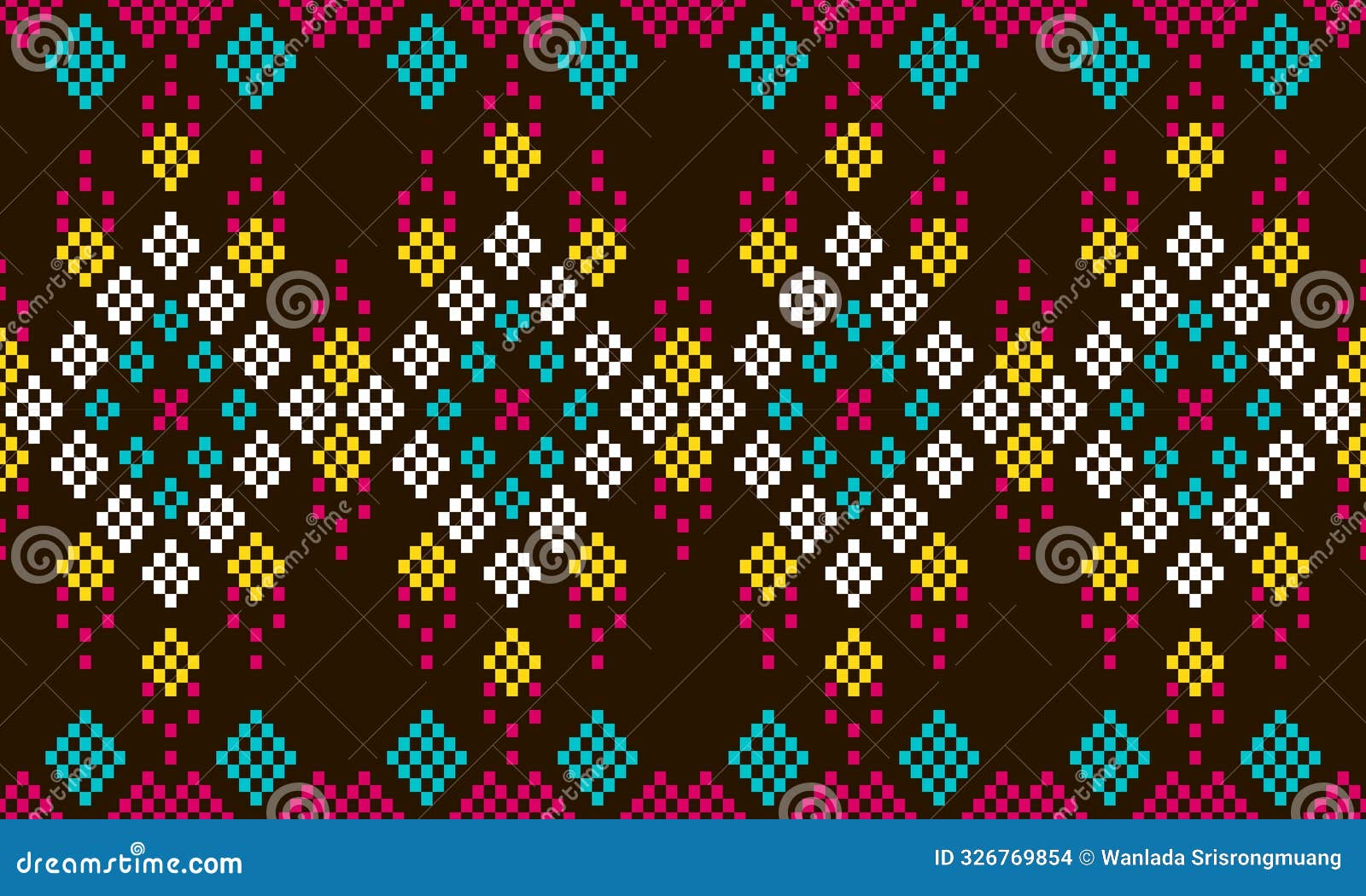 Ethnic Pixel stock vector. Illustration of pattern, style - 326769854