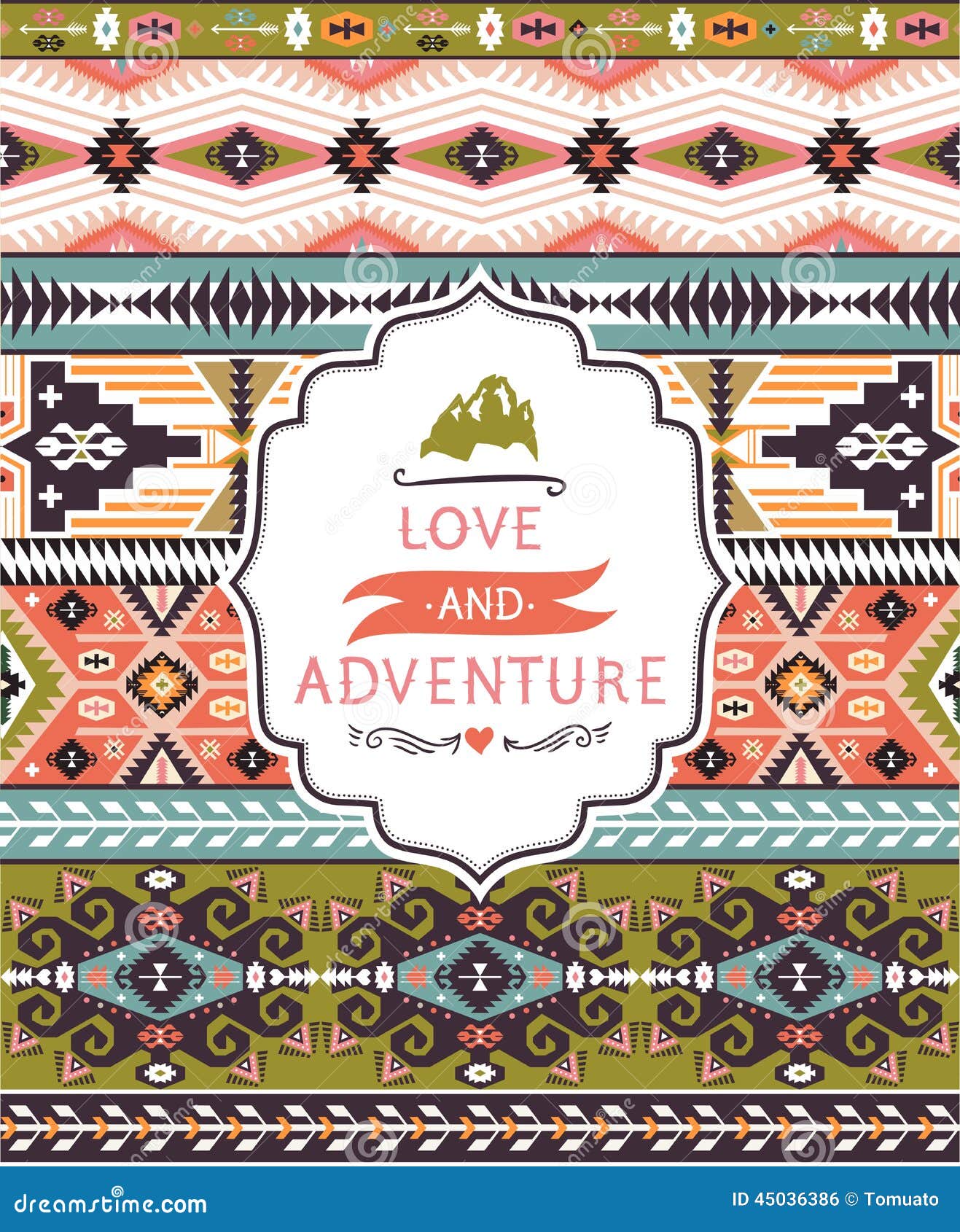 Ethnic Print Vector Pattern Background Stock Vector - Illustration of ...