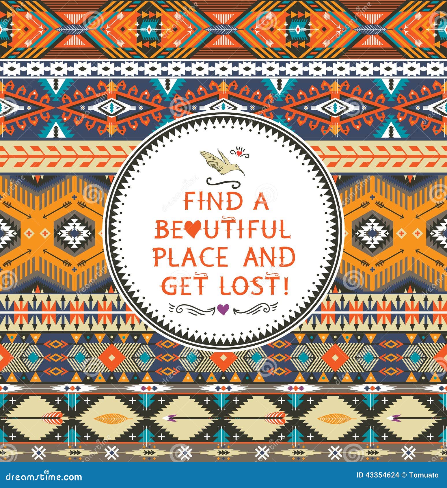 Ethnic Print Vector Pattern Background Stock Vector - Illustration of ...