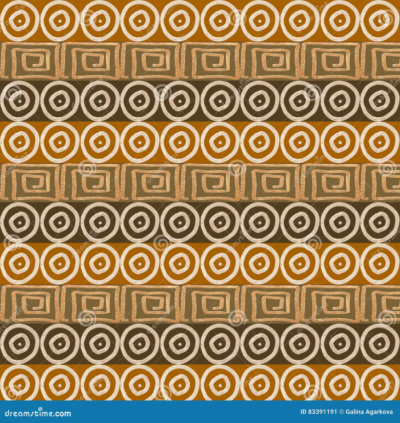 Ethnic Seamless African Pattern Stock Illustration - Illustration of ...