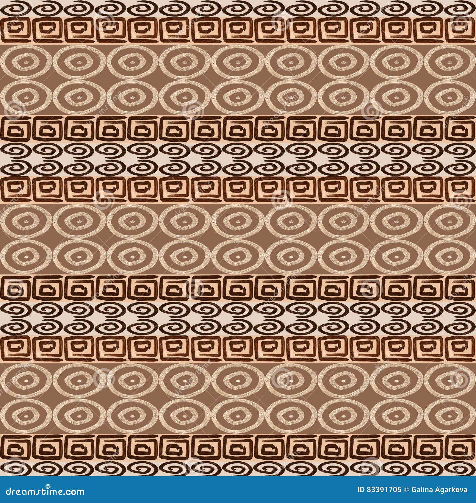 Ethnic Seamless African Pattern Stock Illustration - Illustration of ...