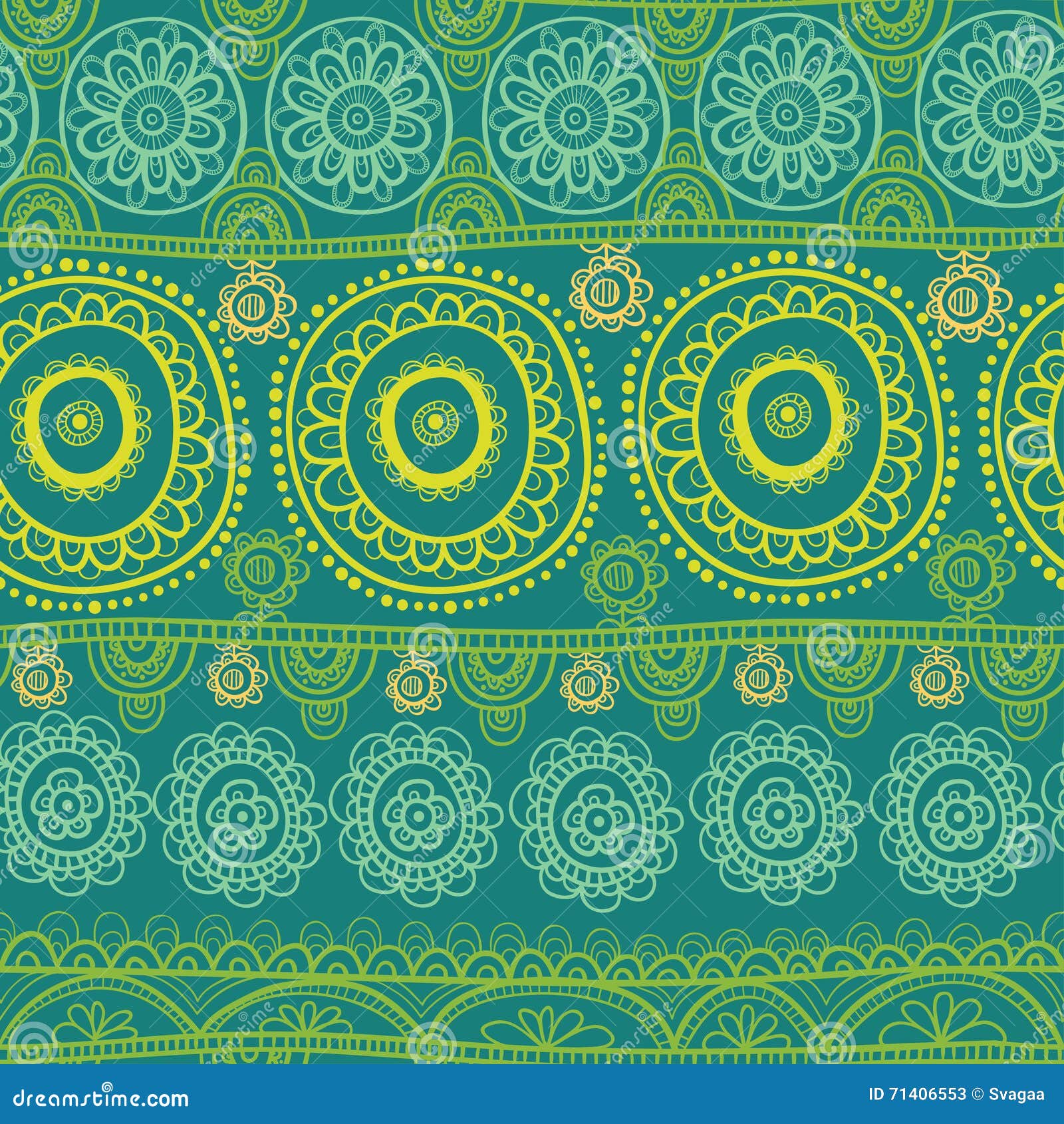 Ethnic Seamless Pattern. Indian Ornament. Stock Illustration ...
