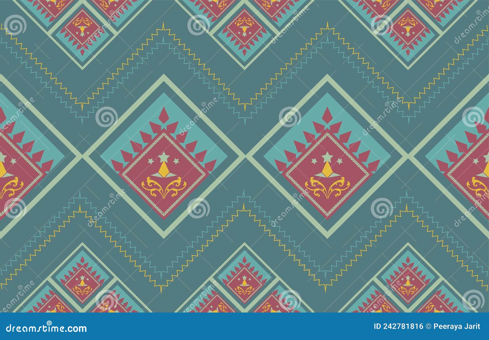 Ethnic Seamless Pattern. Traditional Native Style. Design for ...
