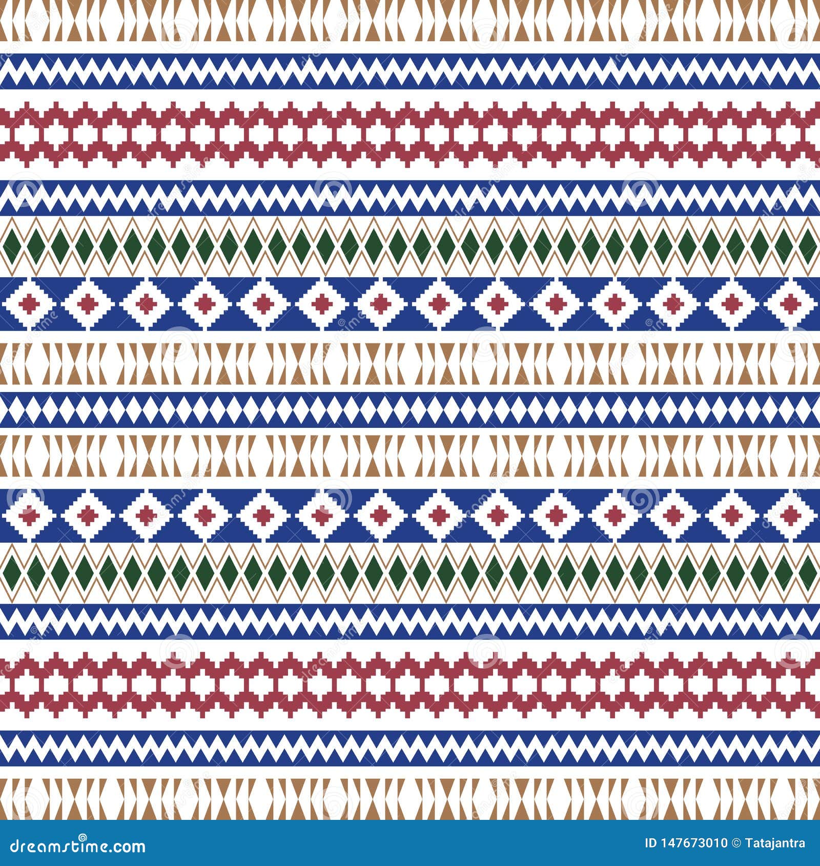 Ethnic Seamless Patterns Aztec Geometric Backgrounds Stylish Navajo