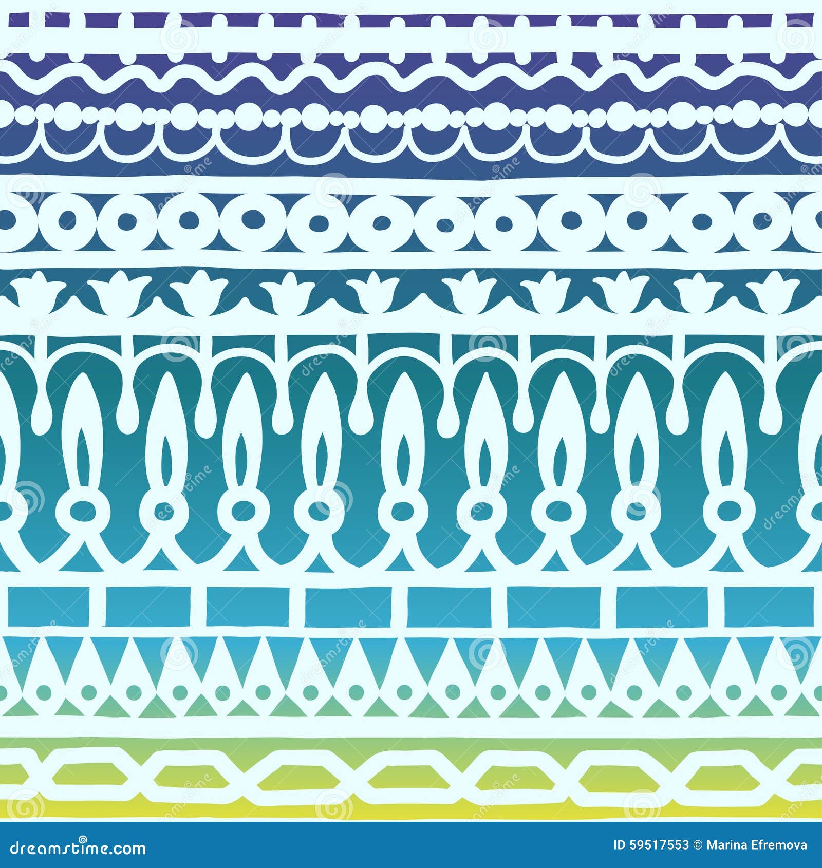 Ethnic Seamless Stripe Pattern. Vector Illustration for Your Cute ...