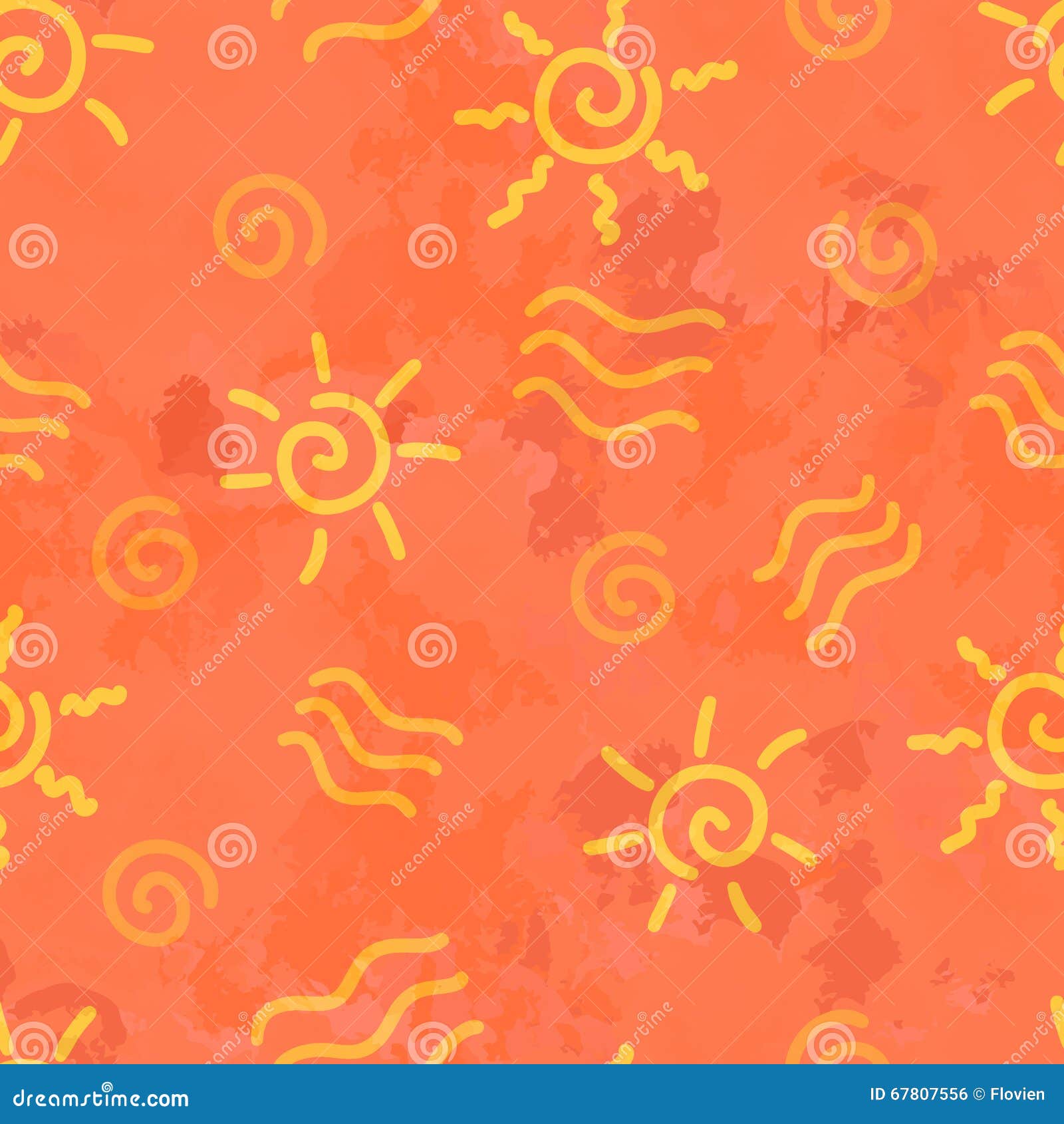 Ethnic Seamless Summer Pattern. Vector Illustration Stock Vector ...