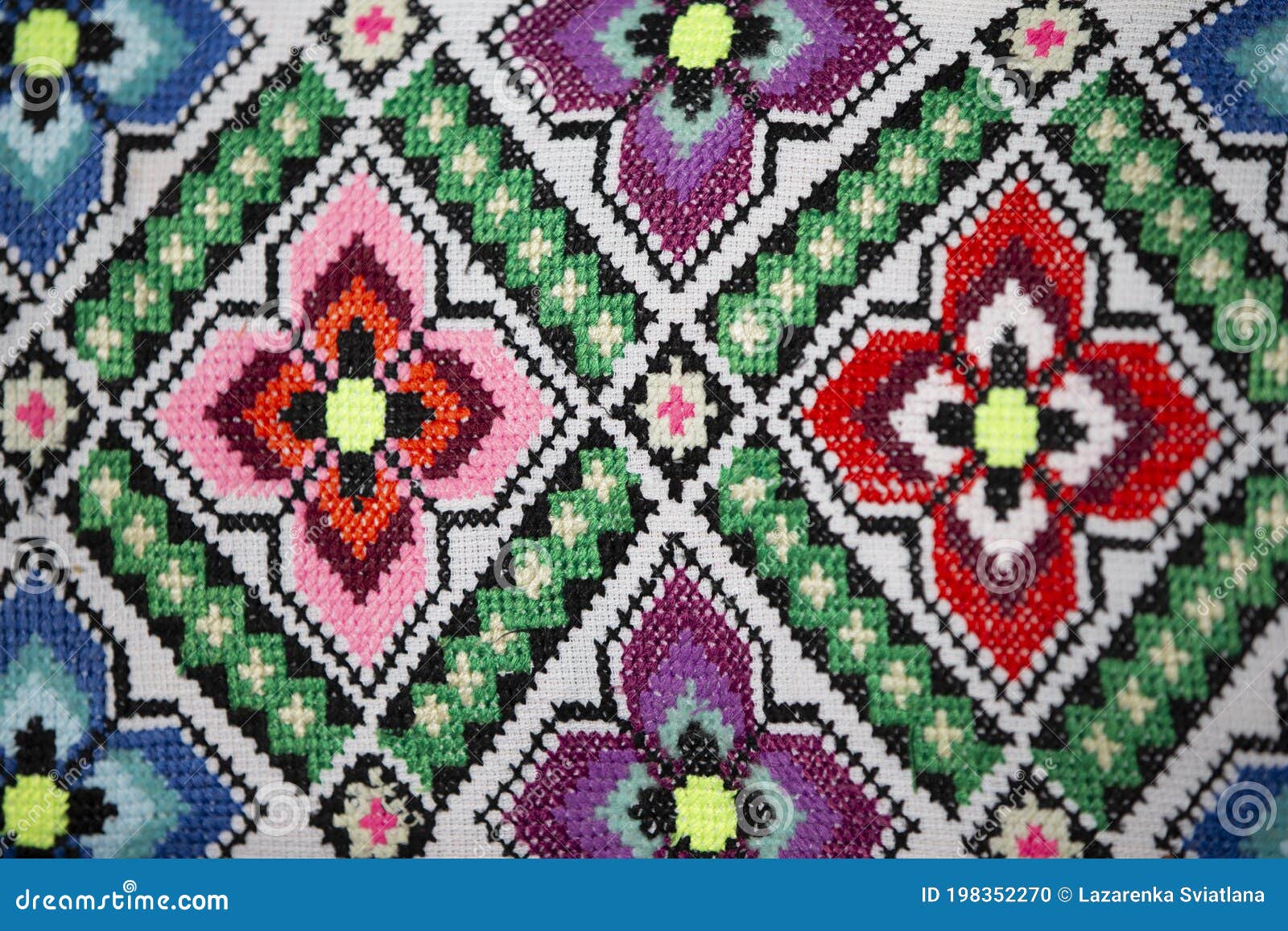 Ethnic Slavic Ukrainian or Belarusian Pattern. Stock Photo - Image of ...