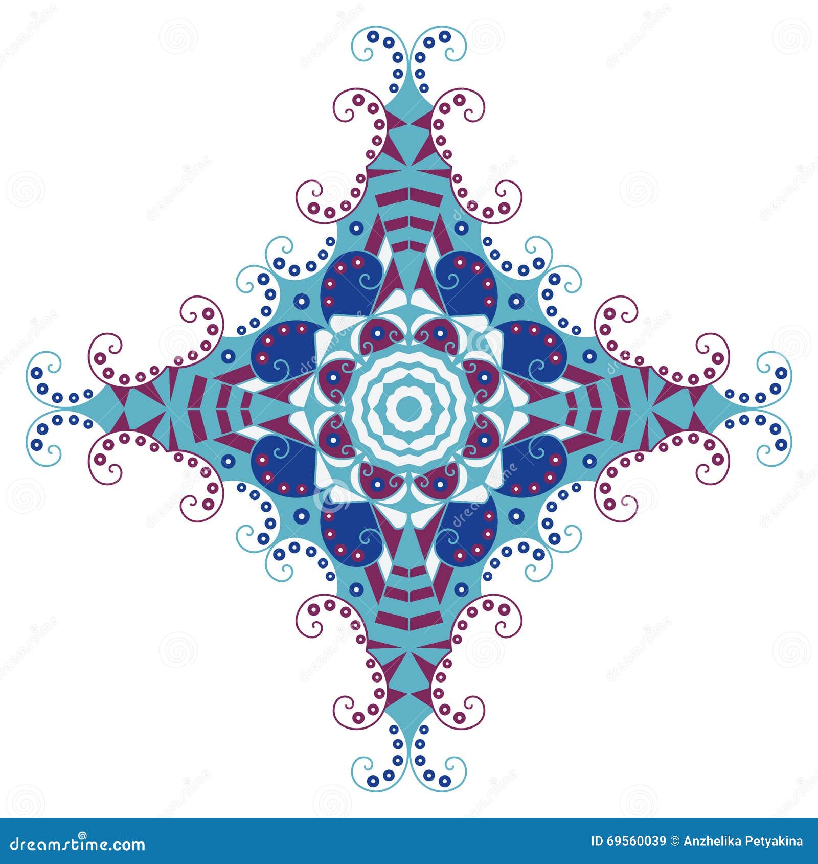Ethnic star stock vector. Illustration of bright, iranian - 69560039