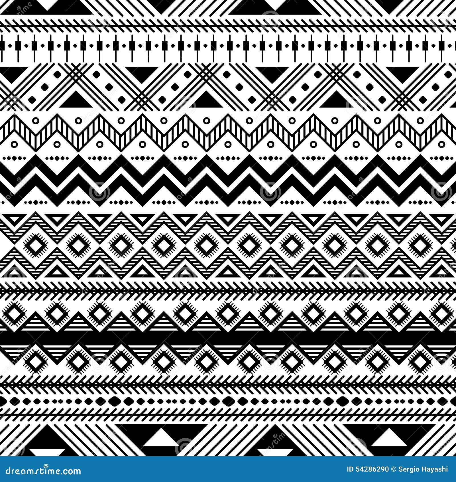 Ethnic style pattern stock vector. Illustration of artwork - 54286290