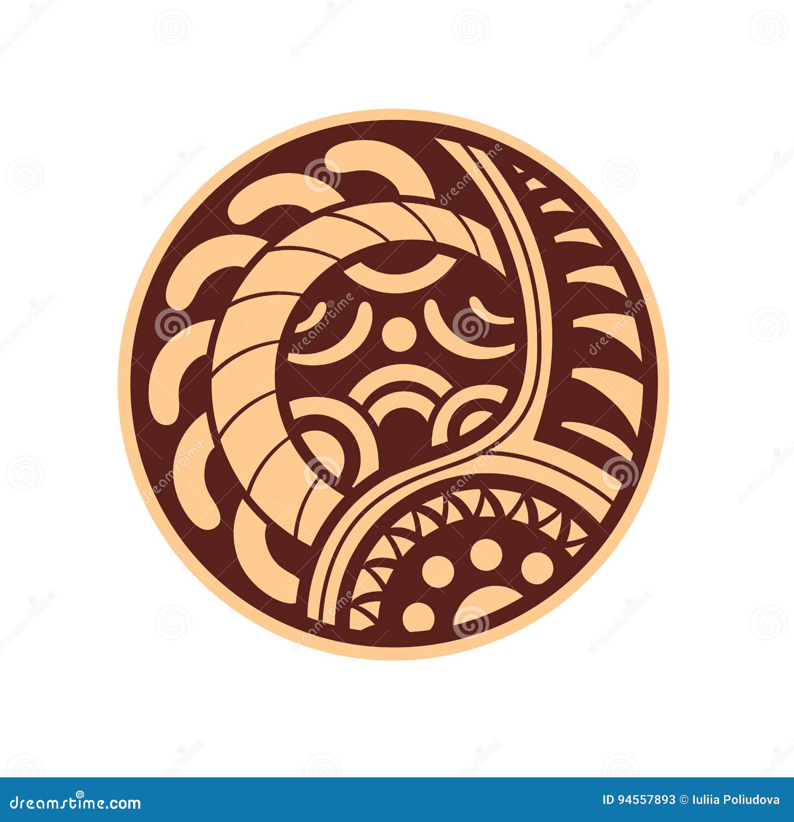 Ethnic style sticker stock illustration. Illustration of drawing - 94557893