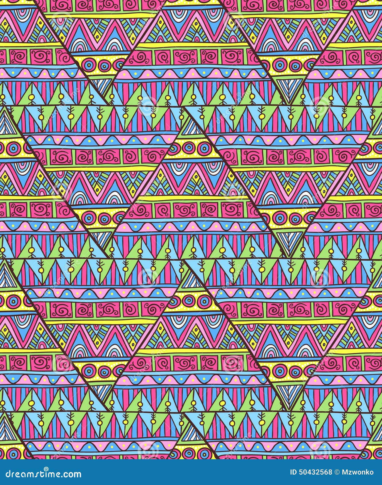Ethnic Triangle Pattern Royalty-Free Stock Image | CartoonDealer.com ...