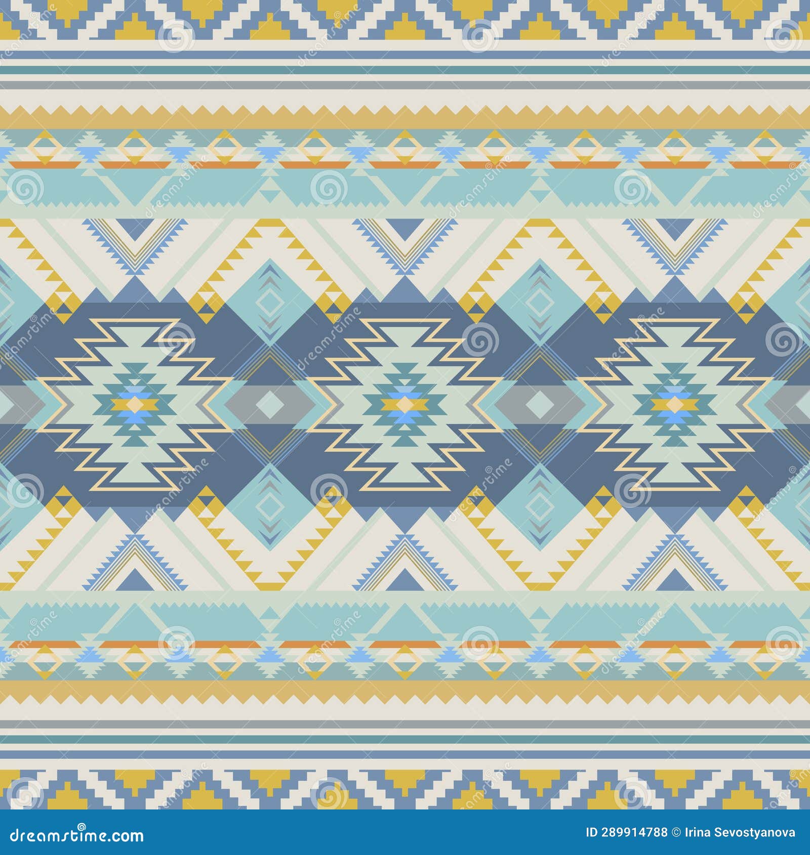 Ethnic, Tribal Native American Southwest Seamless Pattern Stock Vector ...