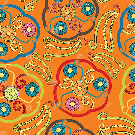 Ethnic Tribal Seamless Pattern Stock Illustration - Illustration of ...