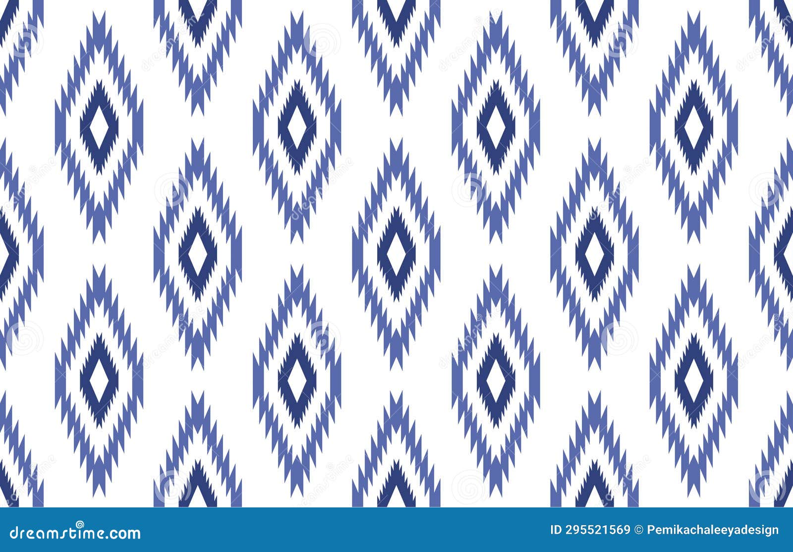 Ethnic Tribal Traditional Aztec Blue and White Diamond Pattern Stock ...