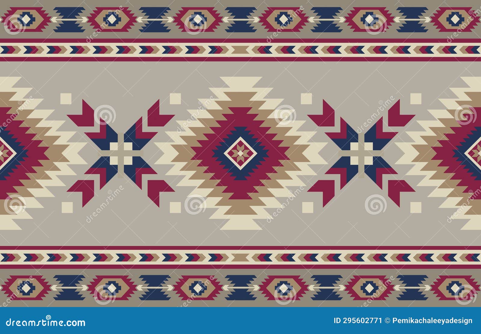 Ethnic Tribal Traditional Aztec Diamond Pattern Stock Vector ...