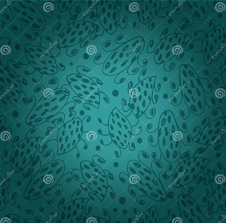 Ethnic Turquoise Seamless Pattern. Background Stylish Texture. Microbes ...