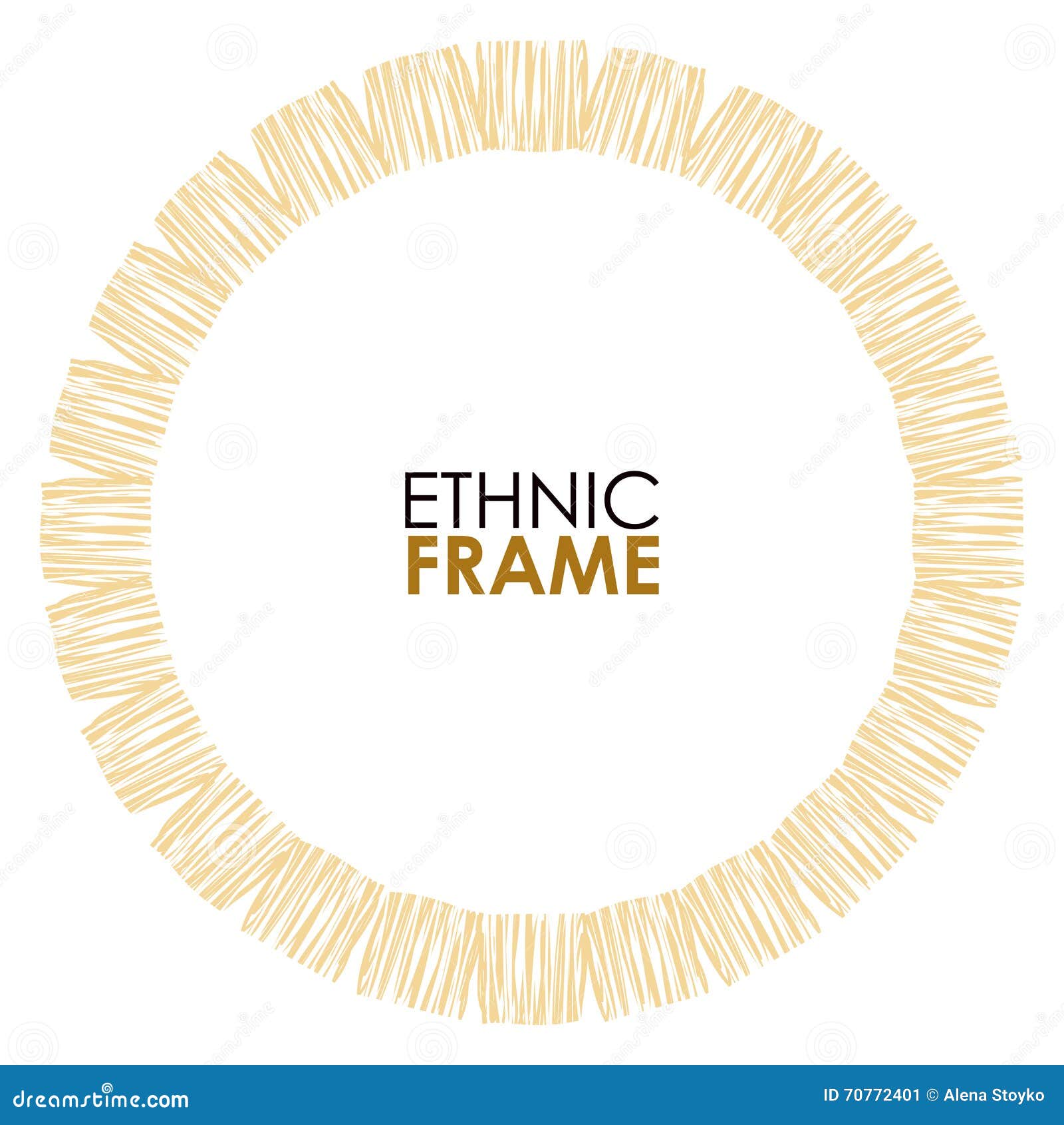 Ethnic vector frame stock vector. Illustration of graphic - 70772401