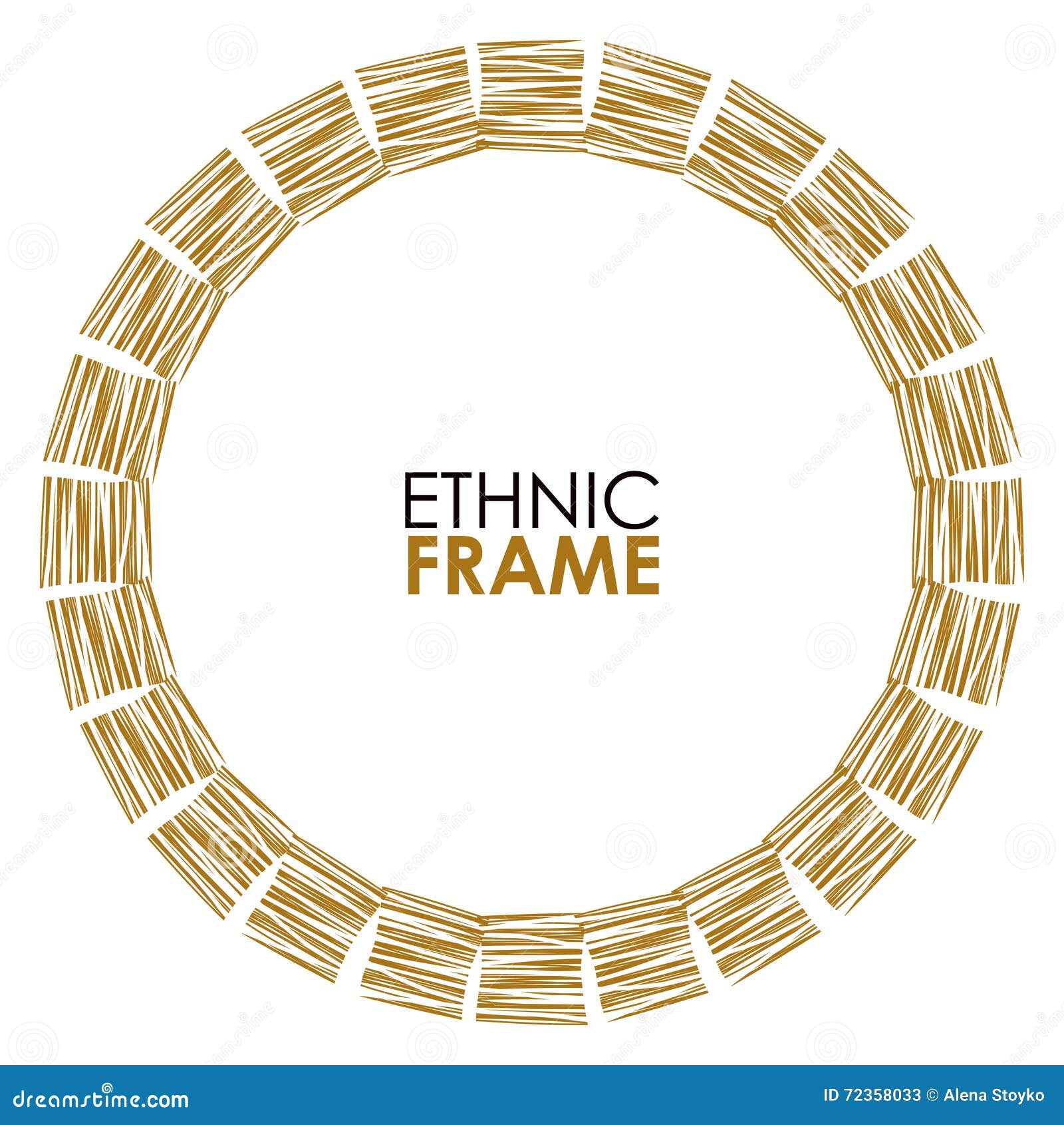 Ethnic vector frame stock vector. Illustration of abstract - 72358033