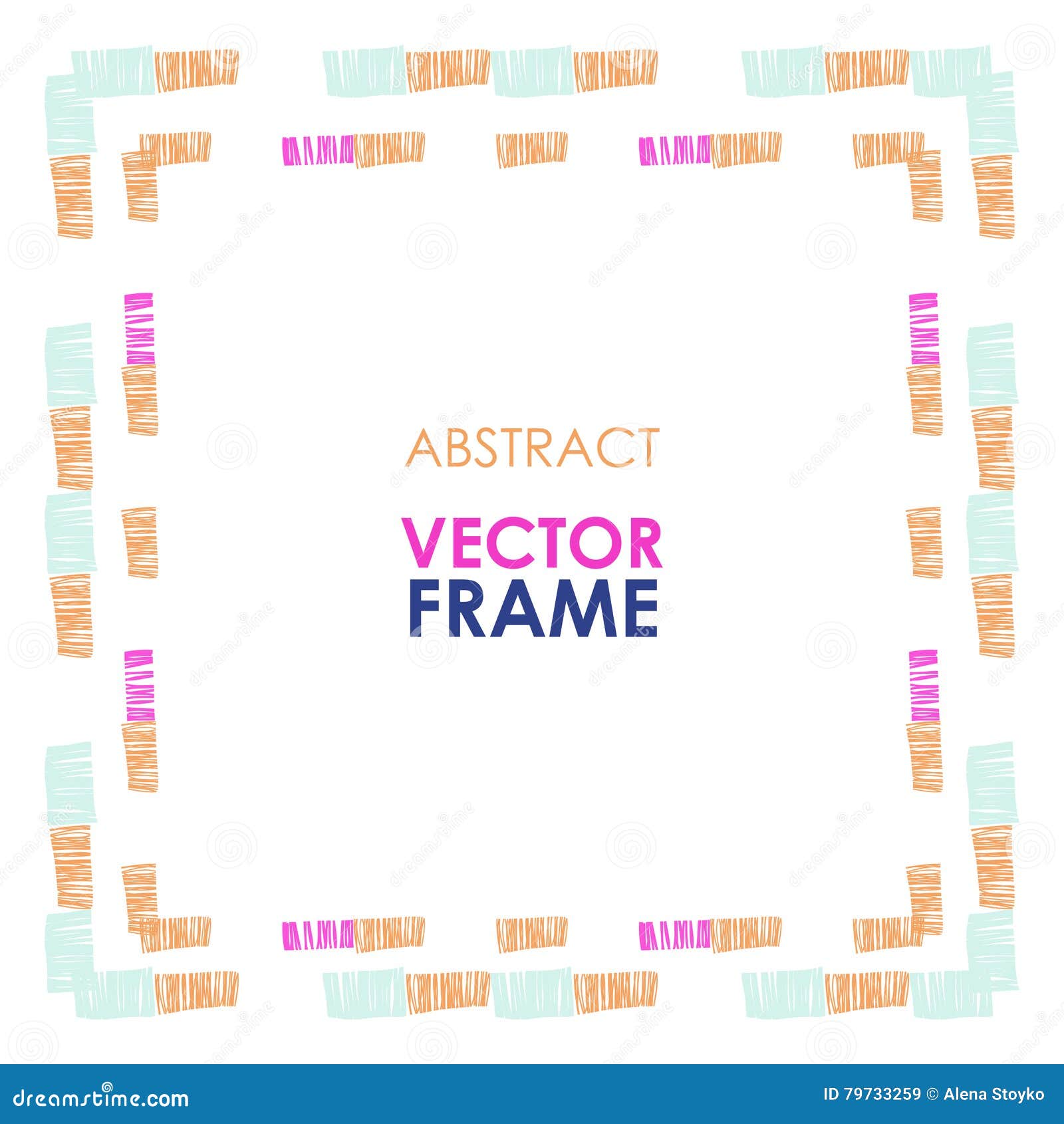 Ethnic vector frame stock vector. Illustration of abstract - 79733259