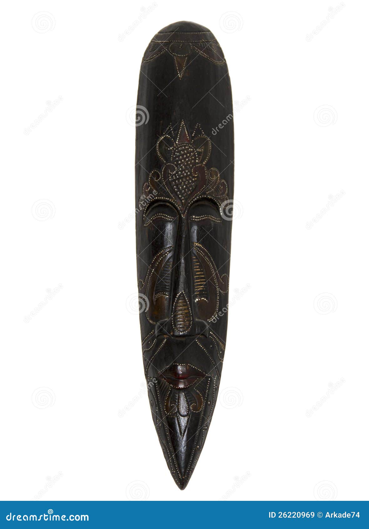 Ethnic wood mask stock image. Image of indigenous, native - 26220969