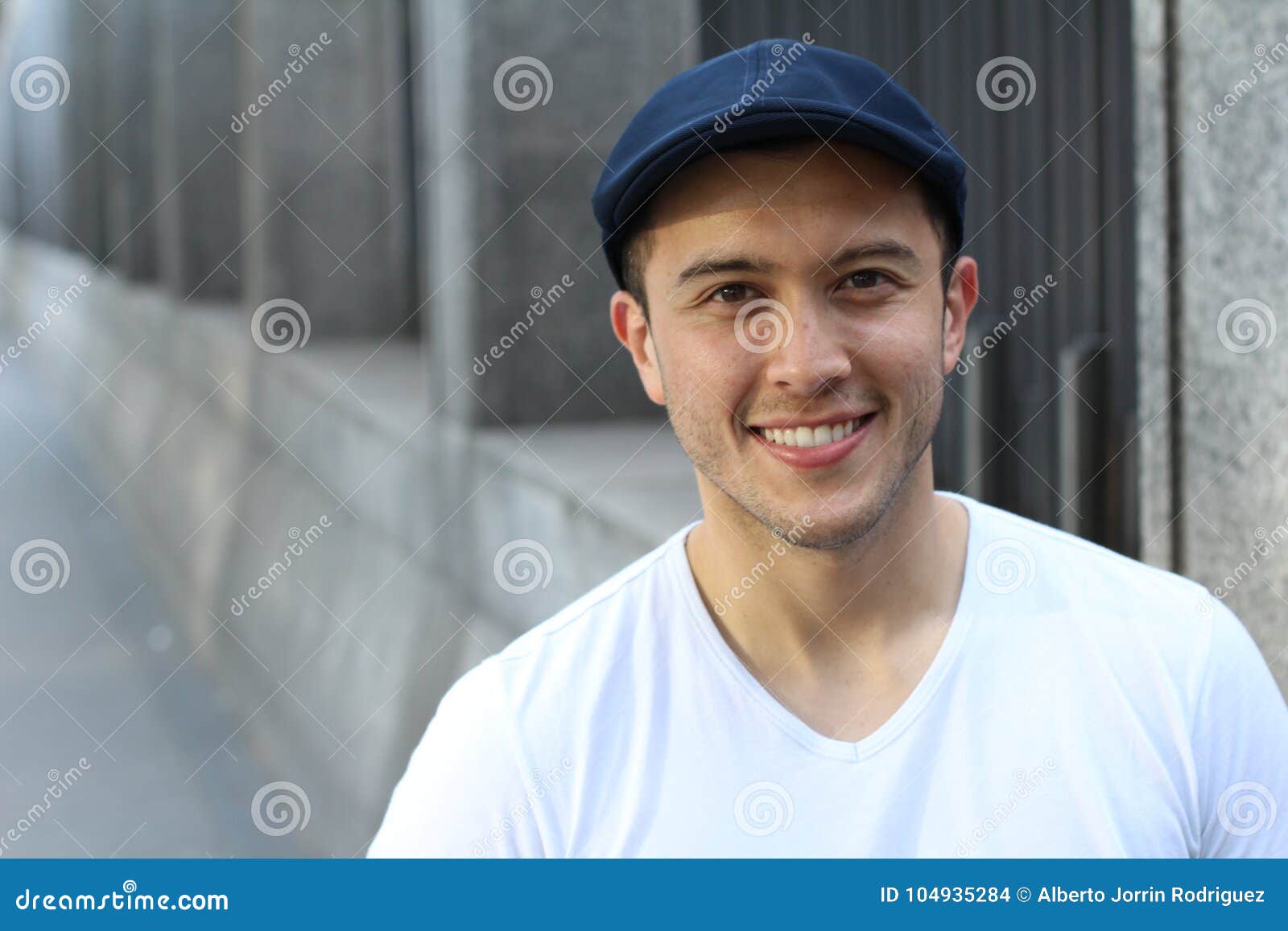 Ethnically Ambiguous Male Close Up with Copy Space Stock Photo - Image ...