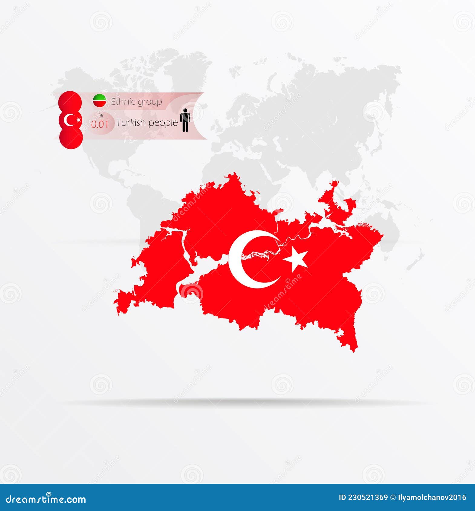 Turkish People Icon Map. Detailed Vector Silhouette. Mixed Crowd Of Men ...