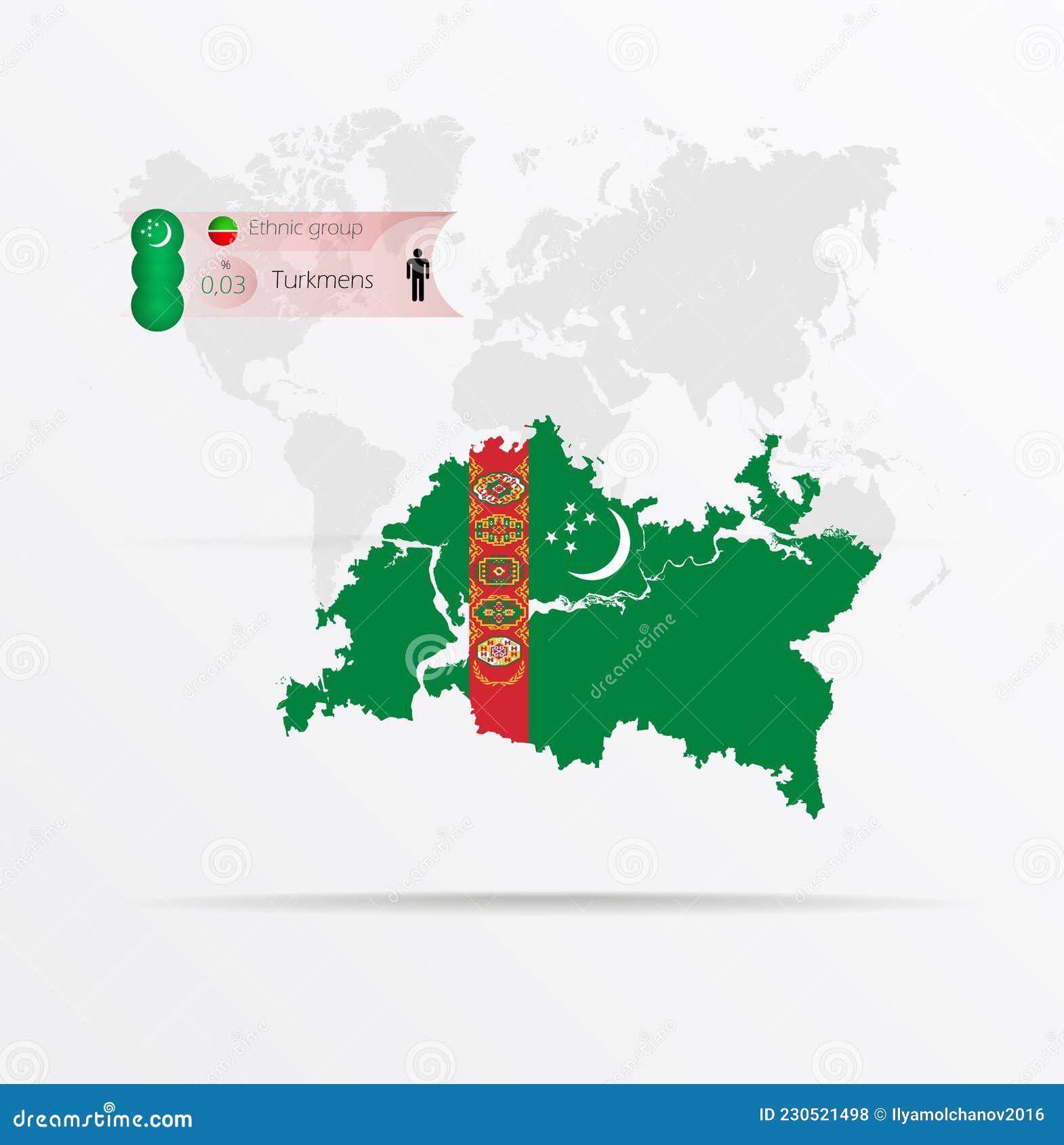 The Ethnicities in Tatarstan, Ethnic Group Turkmens Ethnic Groups. Map ...