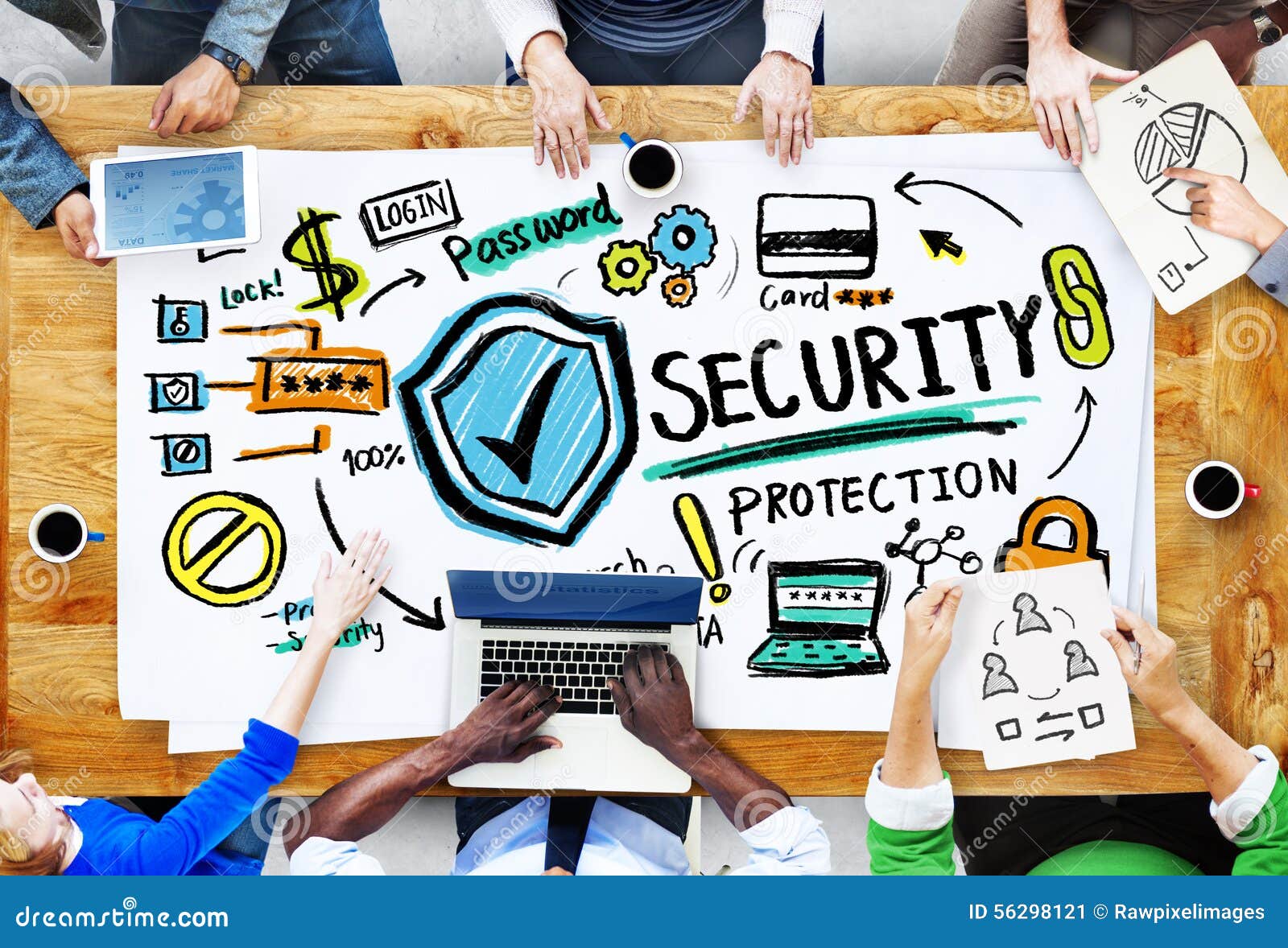 Ethnicity People Conference Discussion Security Protection Concept ...