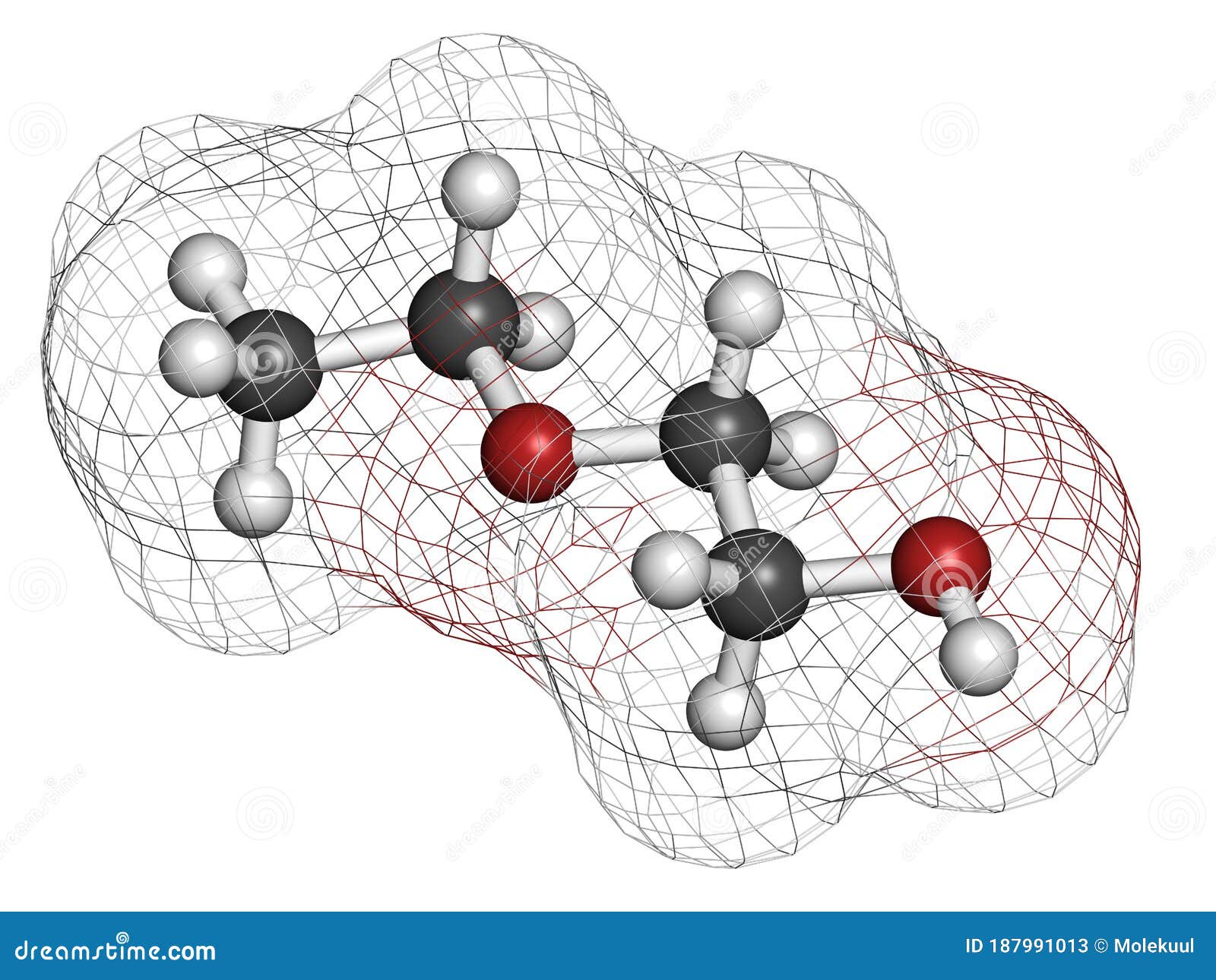 2-ethoxyethanol Solvent Molecule. Can Dissolve Many Types of Molecules ...
