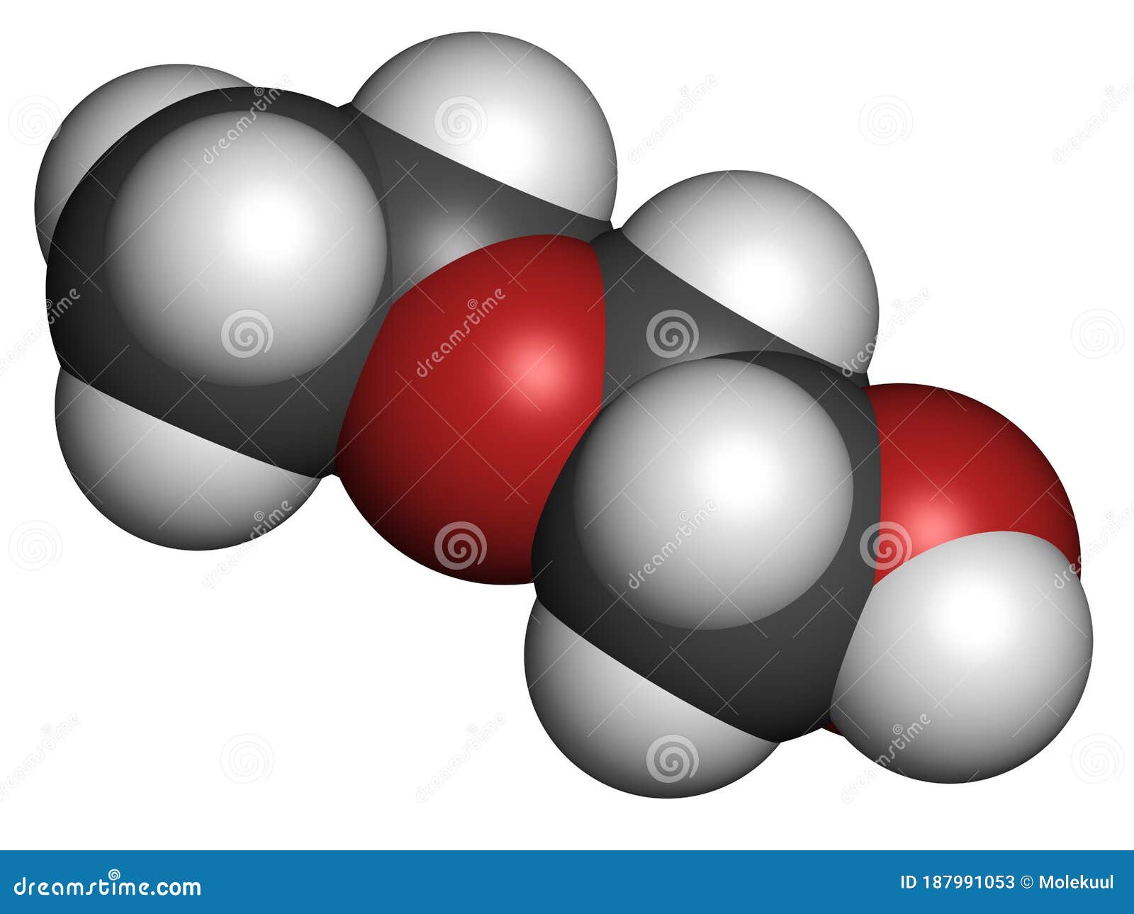 2-ethoxyethanol Solvent Molecule. Can Dissolve Many Types of Molecules ...