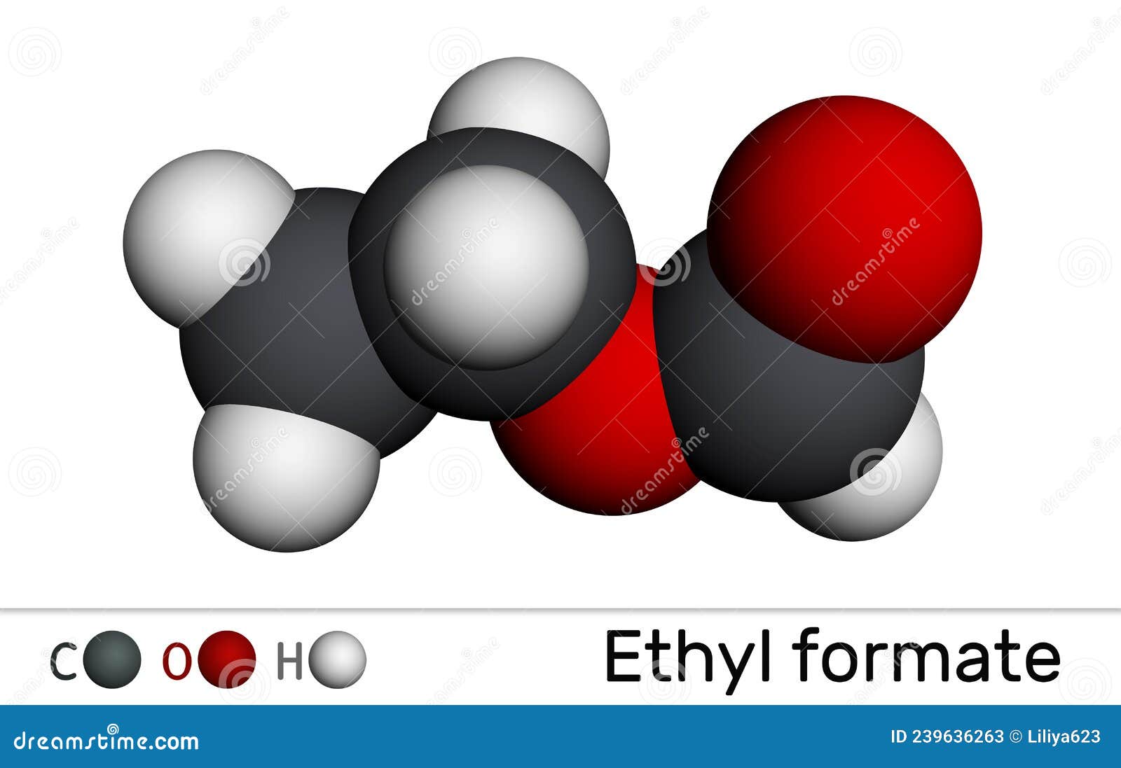 Ethyl Formate, Ethylformate, Ethyl Methanoate, Formic Ether Molecule ...