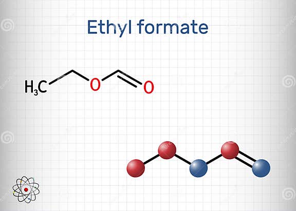 Ethyl Formate, Ethylformate, Ethyl Methanoate, Formic Ether Molecule ...