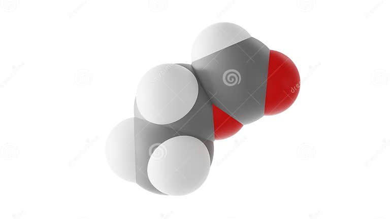 Ethyl Formate Molecule, Ester, Molecular Structure, Isolated 3d Model ...