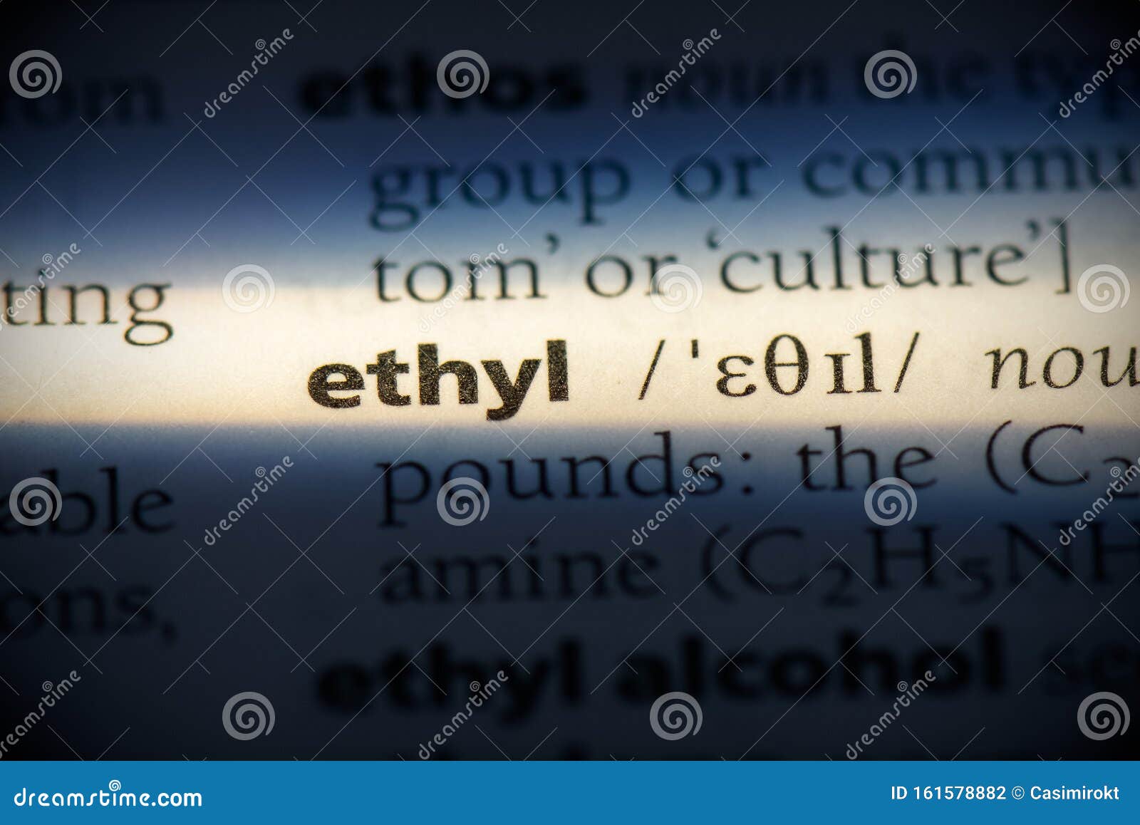 Ethyl stock photo. Image of concept, ethyl, vocabulary - 161578882