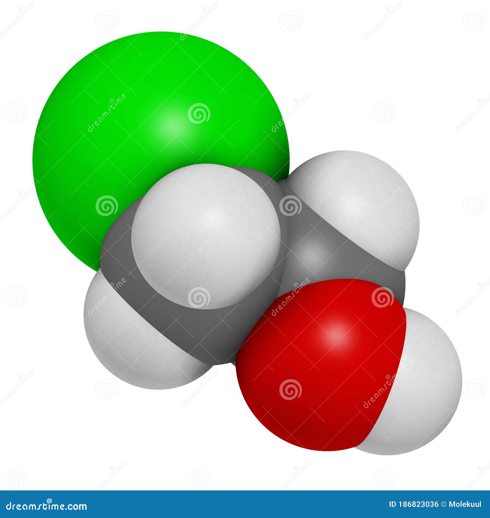 Ethylene Chlorohydrin Molecule. Side Product Formed during Ethylene ...