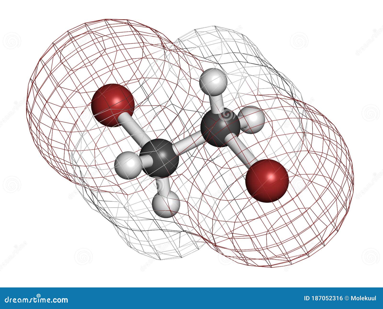 Ethylene Dibromide EDB, 1,2-dibromoethane Fumigant Molecule. Stock ...