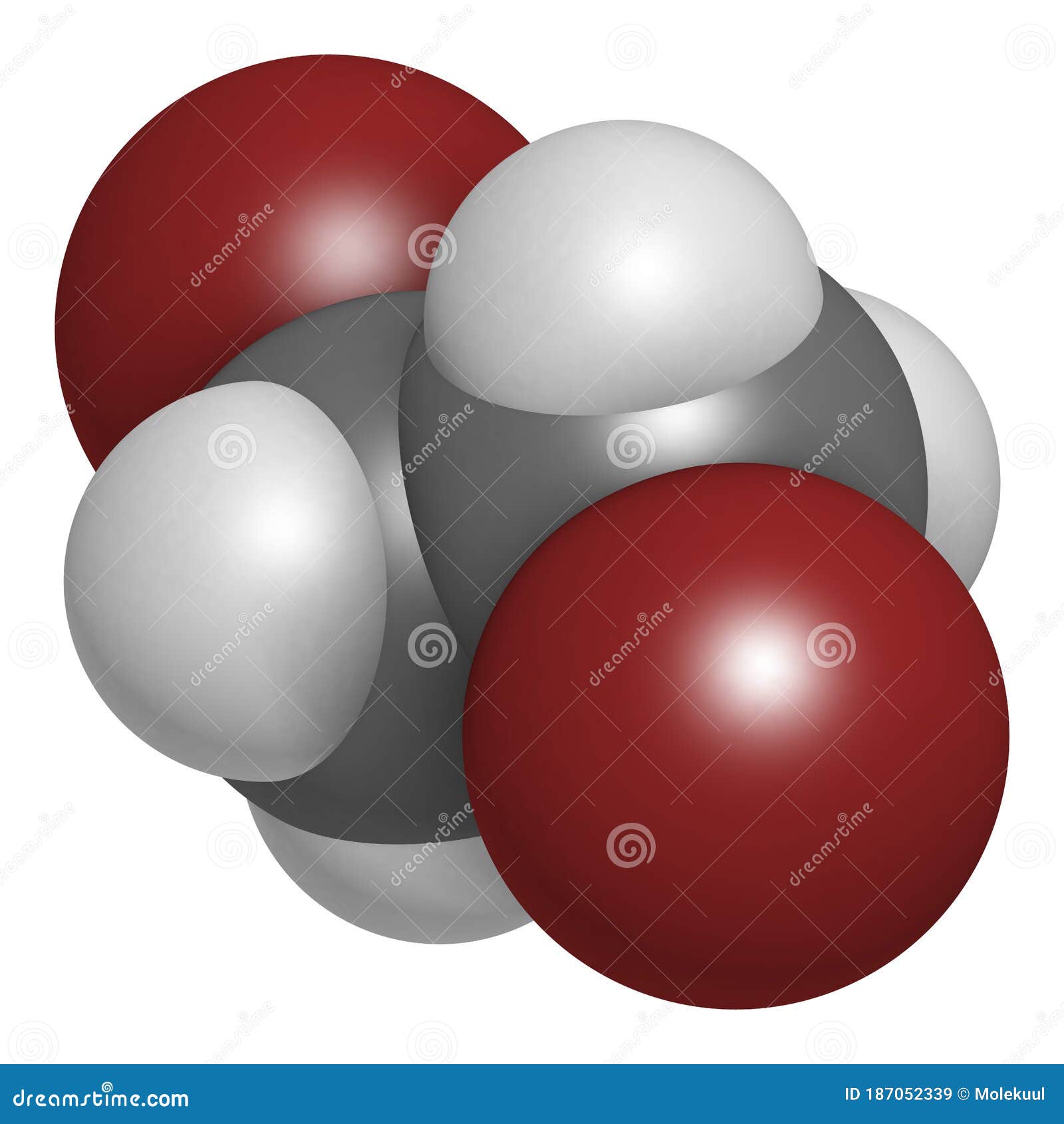 Ethylene Dibromide EDB, 1,2-dibromoethane Fumigant Molecule. Stock ...