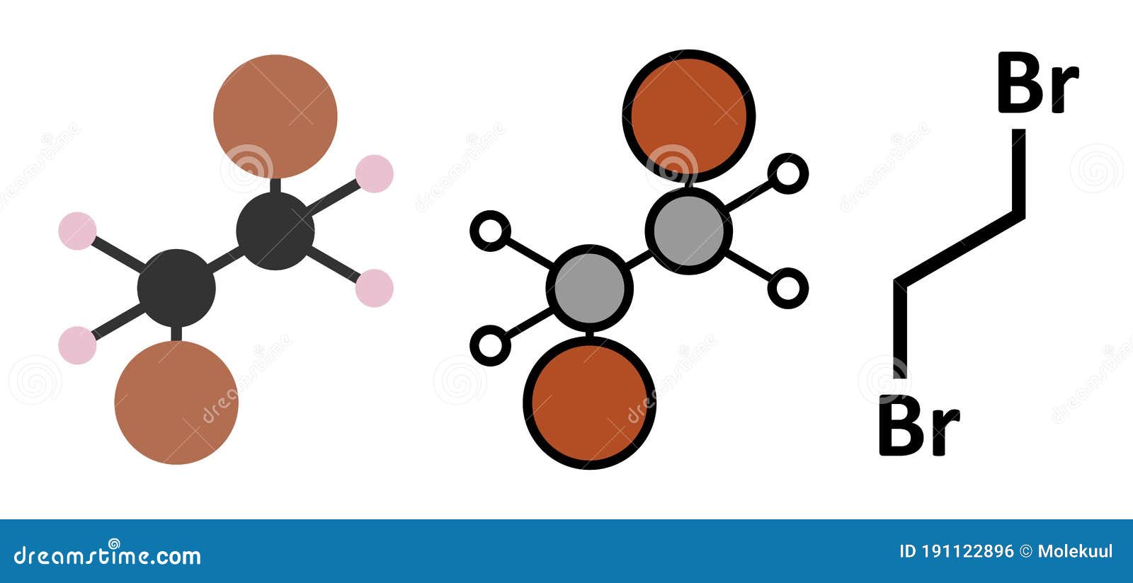 Ethylene Dibromide (EDB, 1,2-dibromoethane) Fumigant Molecule Vector ...