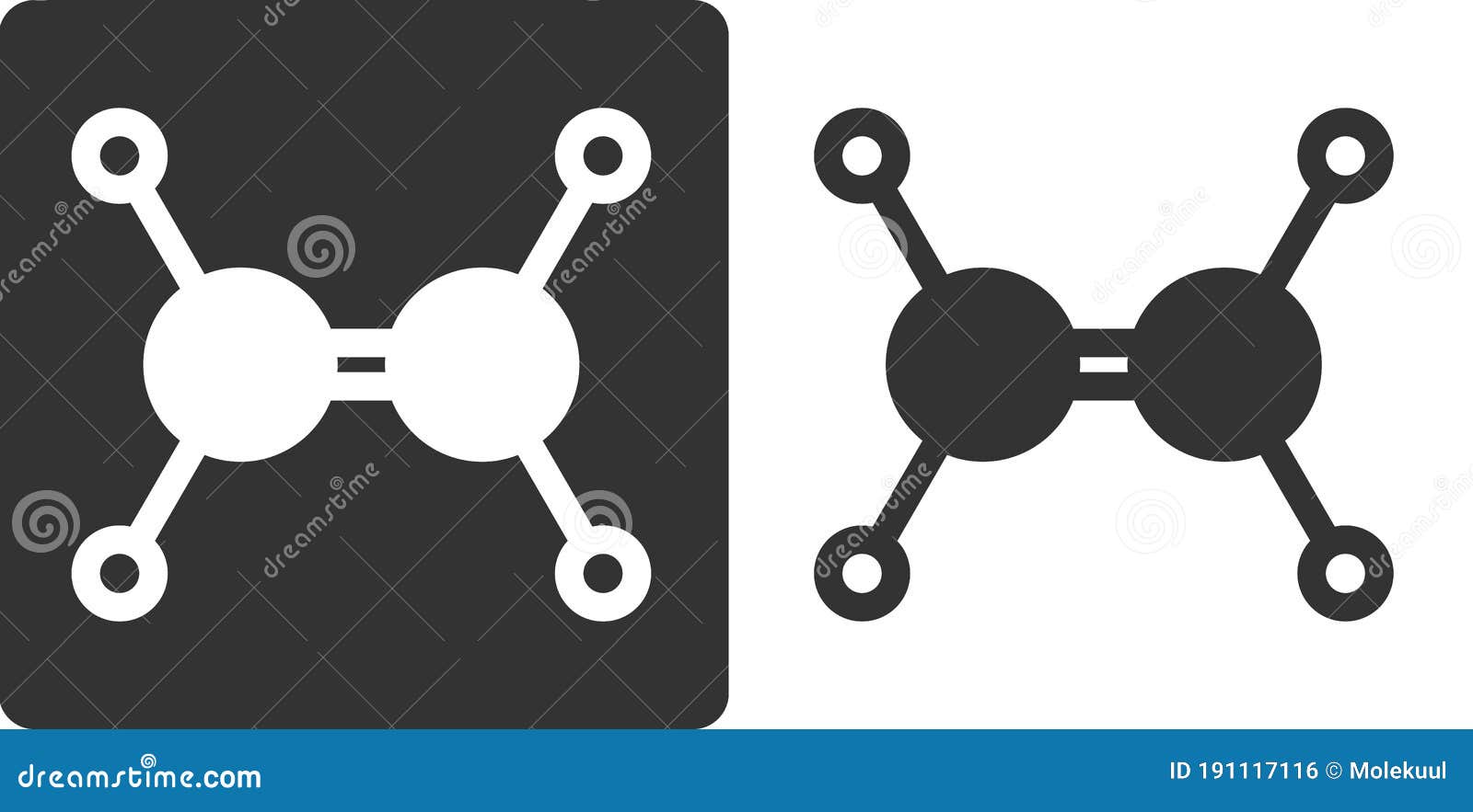 Ethylene, Ethene, Ball-and-stick Model, Molecular And Chemical Formula ...