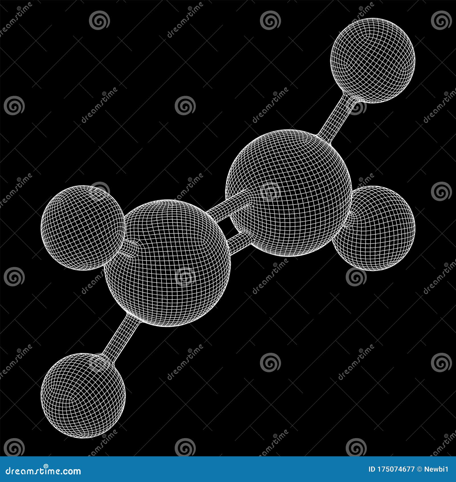 Ethylene Ethene Molecule. Cartoon Vector | CartoonDealer.com #176053579